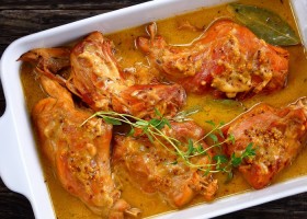 Receta Conejo con bacon sencilla | Cocina rico