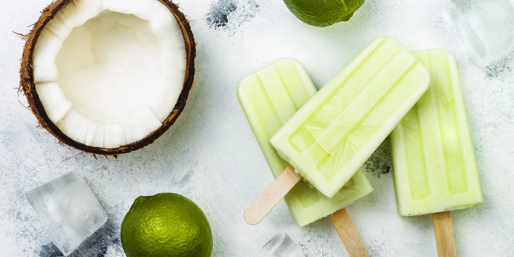 Receta Paletas de coco y limón sencilla | Cocina rico
